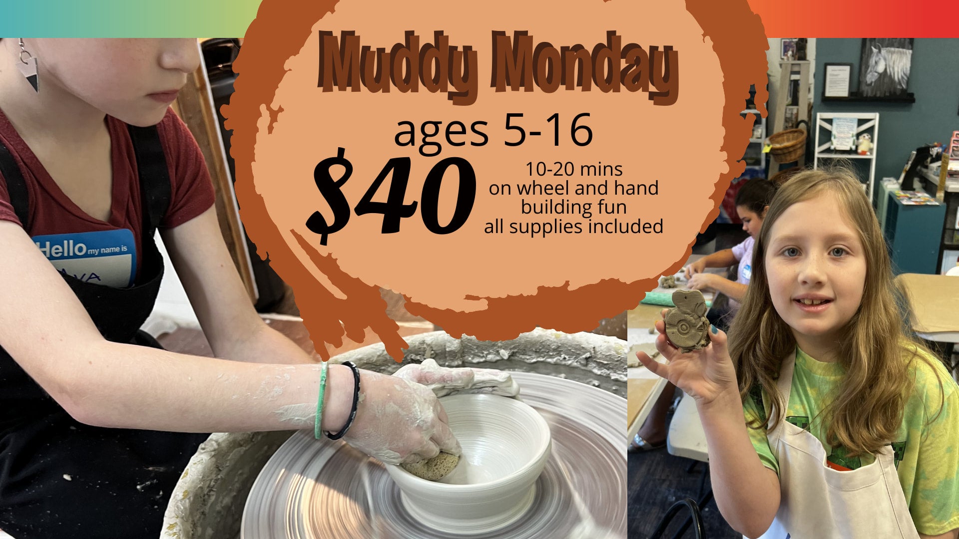 Muddy Monday Kids Pottery Uncle Dave S Art Studio