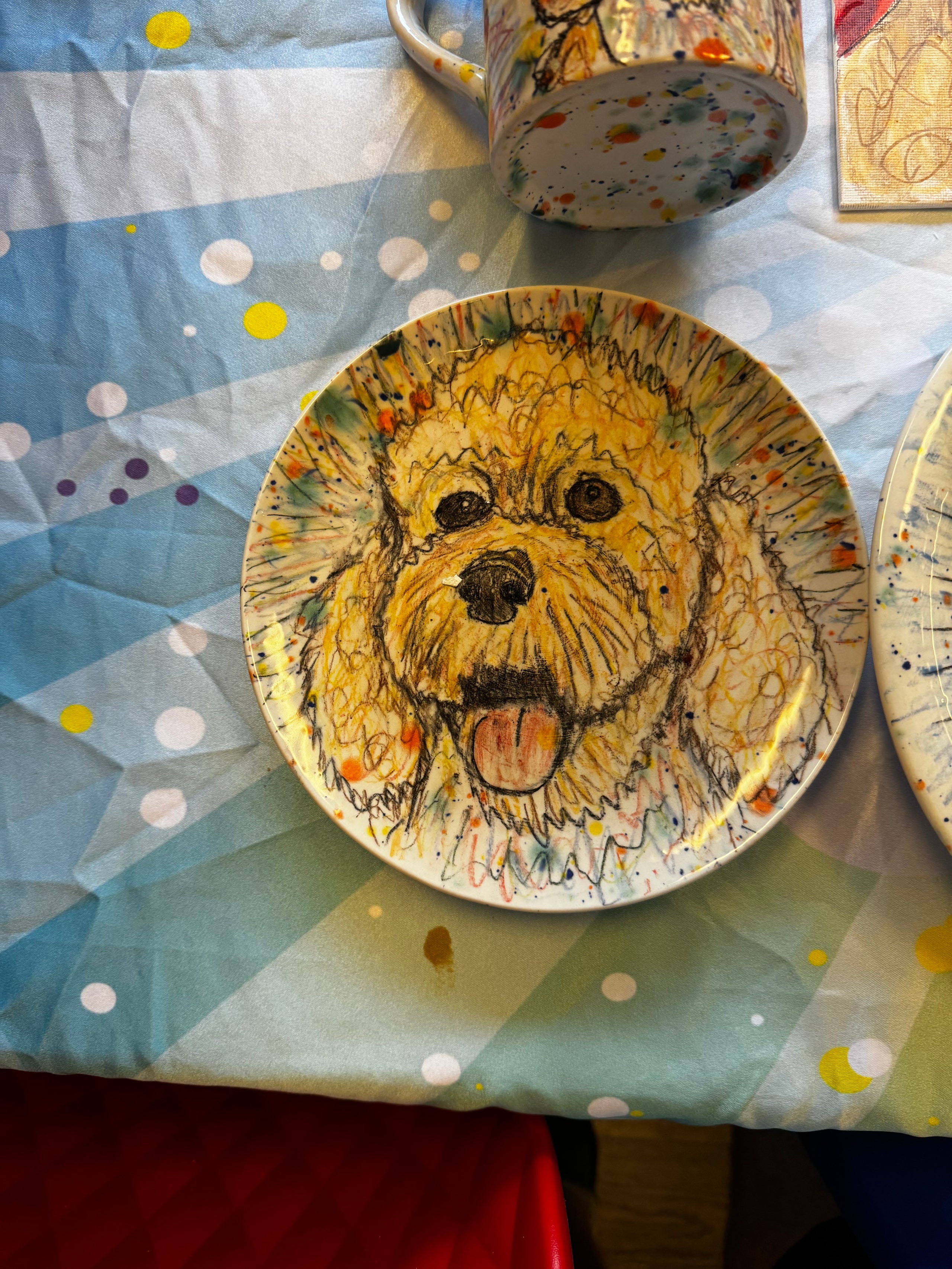 Custom pet plate 6 inch | Uncle Dave’s Art Studio