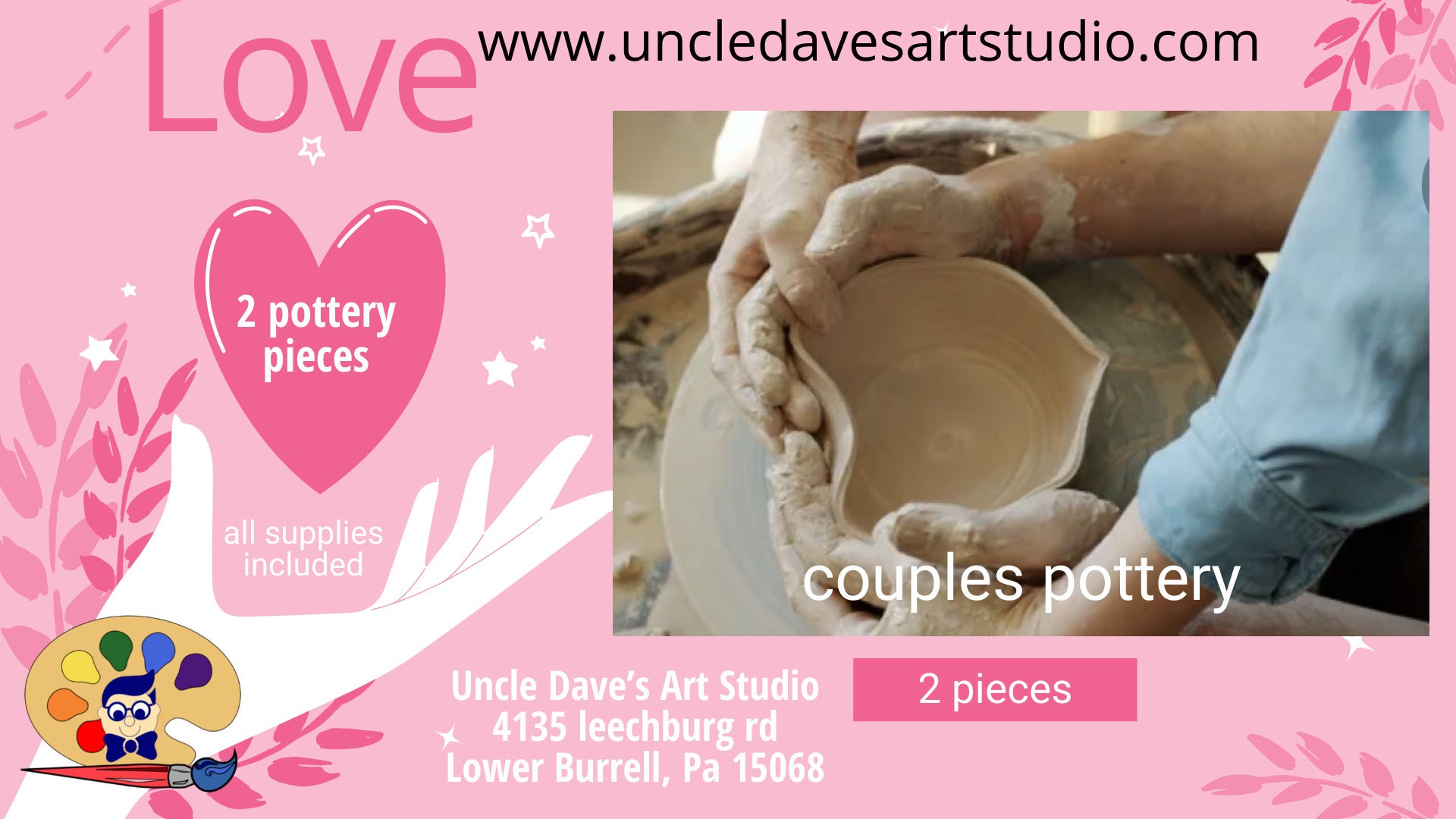 Couples Pottery Uncle Dave S Art Studio